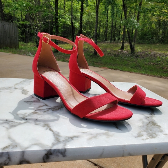Cest. 1946 | Shoes | Red Block Heel Shoes | Poshmark